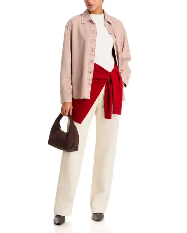 Rag & Bone Connie Cotton & Lyocell Button Up Shirt - Rosestone
