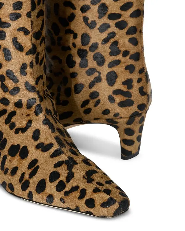 Staud Wally Calf Hair Knee High Animal Print Boots