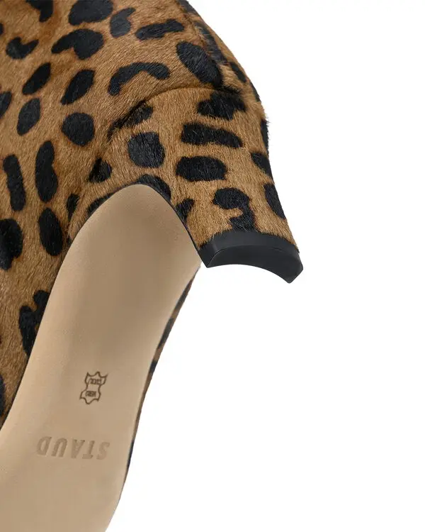 Staud Wally Calf Hair Knee High Animal Print Boots