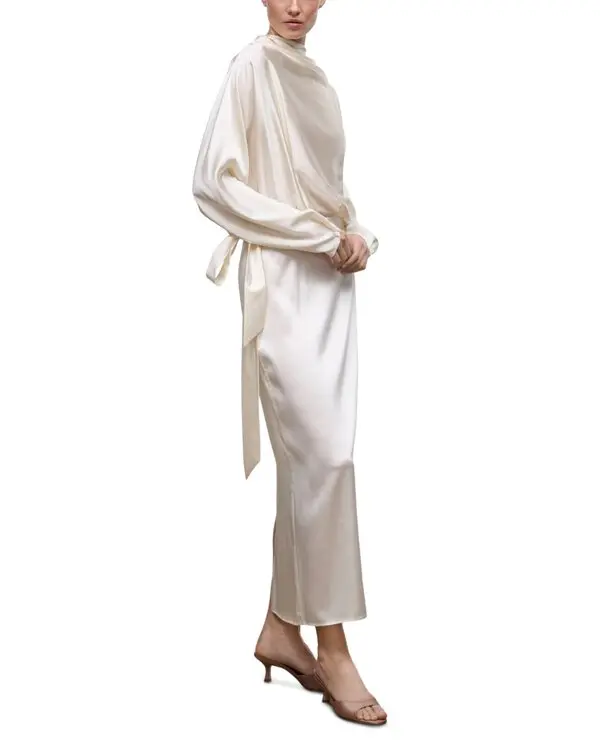 Staud Phoebe Silk Stretch Maxi Dress