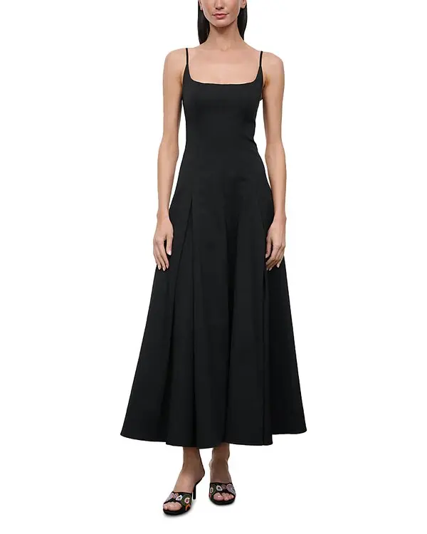 Staud Jill Sleeveless Maxi Dress - Black
