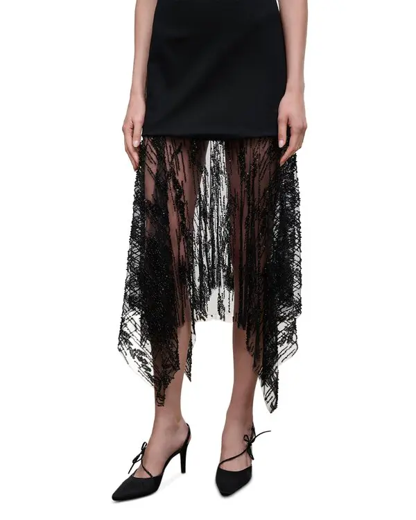 Staud Jolie Embellished Strapless Dress