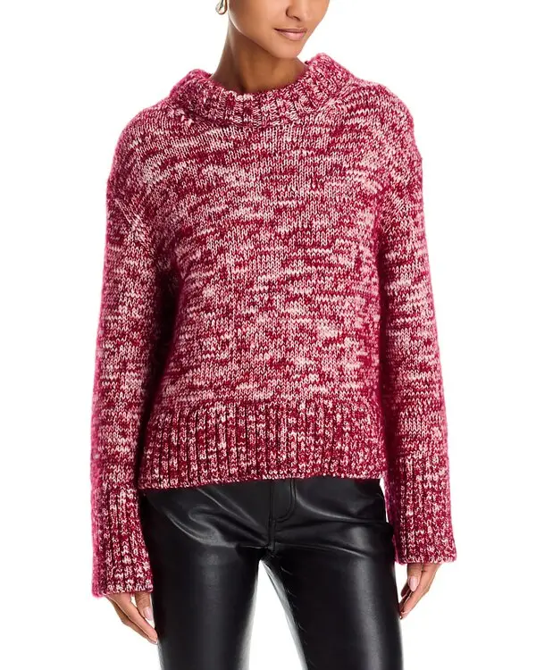 Rag & Bone Marlee Crewneck Wool-blend Sweater - Red