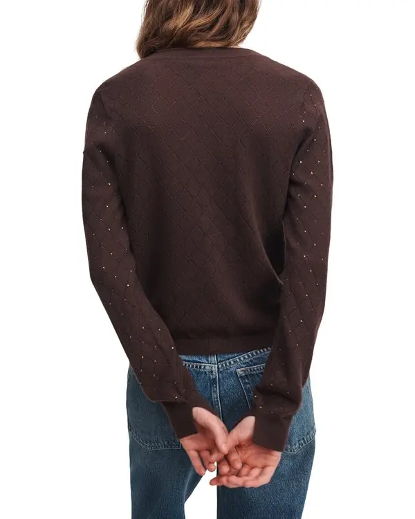 Rag & Bone Archie Cotton Cashmere Jewel Cardigan