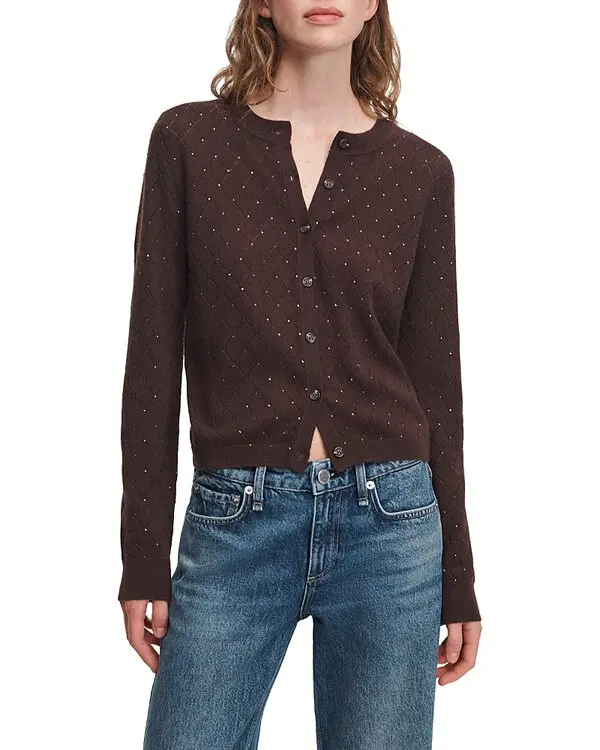 Rag & Bone Archie Cardigan - Dark Brown