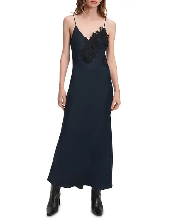 Rag & Bone Ariana Lace Trim Slip Dress