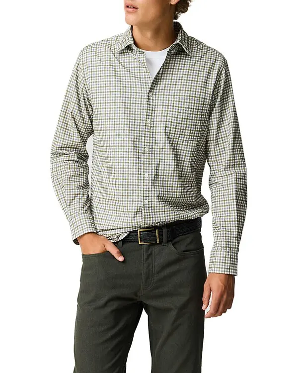 Rodd & Gunn Gledknowe Long Sleeve Sports Fit Corduroy Shirt - Olive