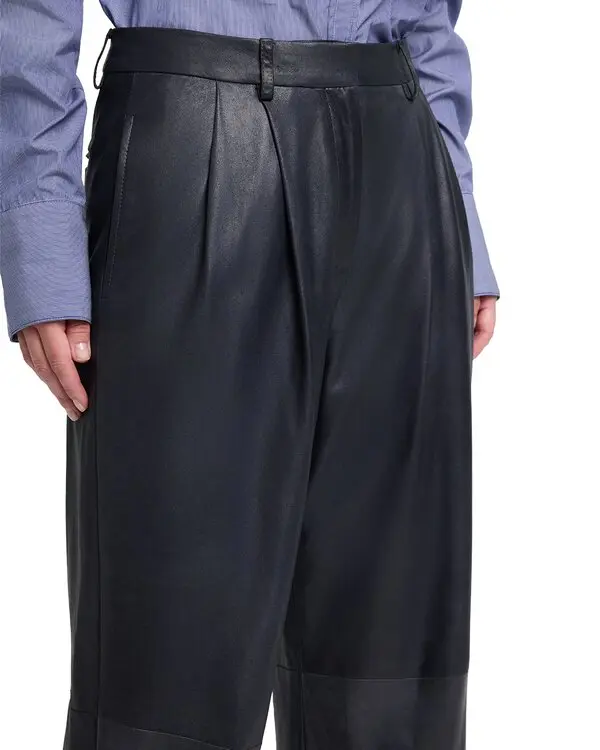 TWP Ivy Leather Pelat Front Pants