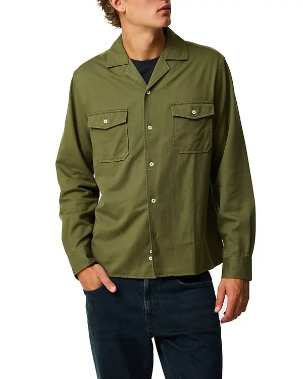 Rodd & Gunn Newland Pass Cotton Long Sleeve Overshirt - Moss