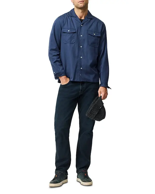 Rodd & Gunn Newland Pass Cotton Long Sleeve Overshirt - Navy