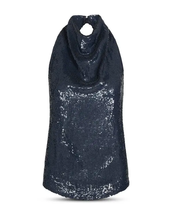 TWP Friday Night Halter Sequin Top