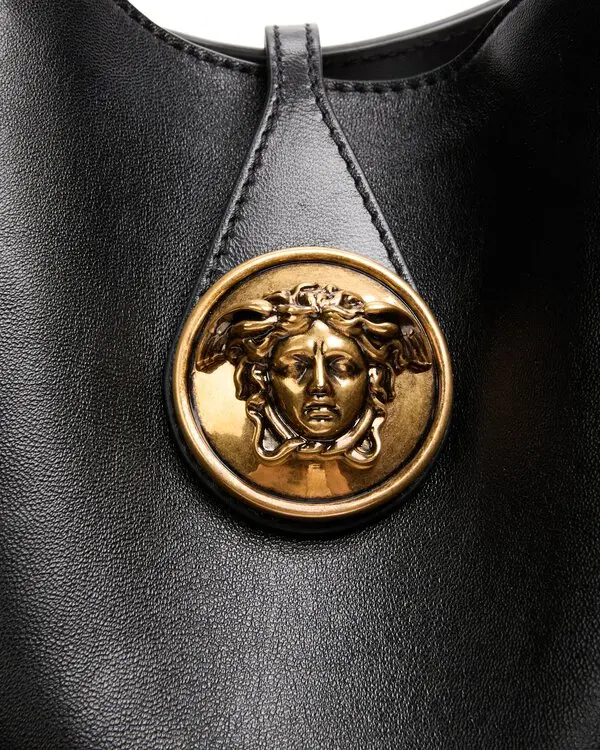 Versace Small Leather Tote Bag