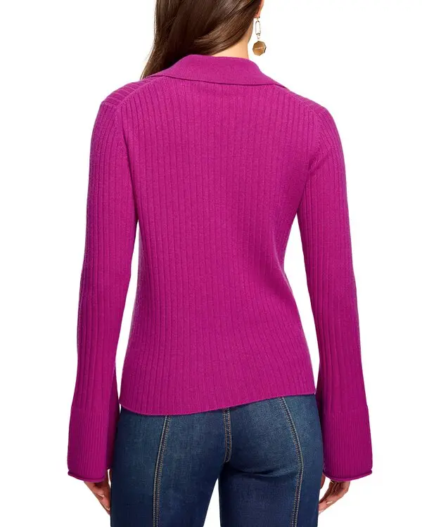 Ramy Brook Cathy Cashmere Collared Cardigan