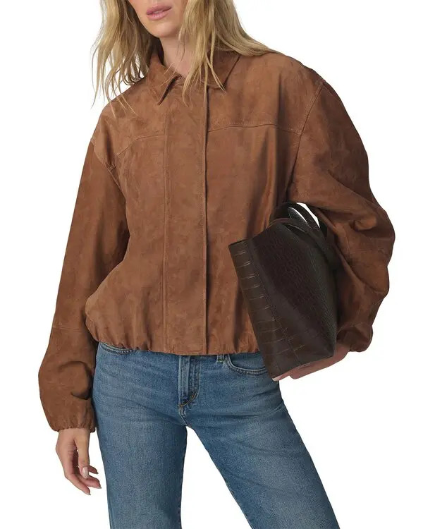 Joe's Jeans The Bella Suede Bomber Jacket