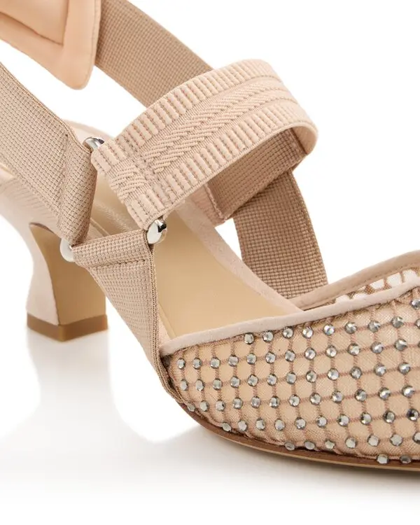 Fendi Colibri Embellished Slingback Pumps