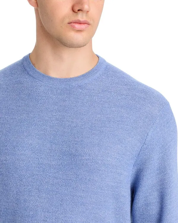 Peter Millar Autumn Crest Honeycomb Wool Blend Sweater - Blue Freesia