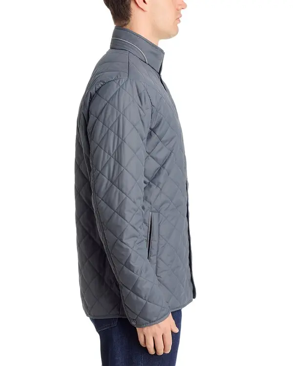 Peter Millar Suffolk Stand Collar Quilted Coat