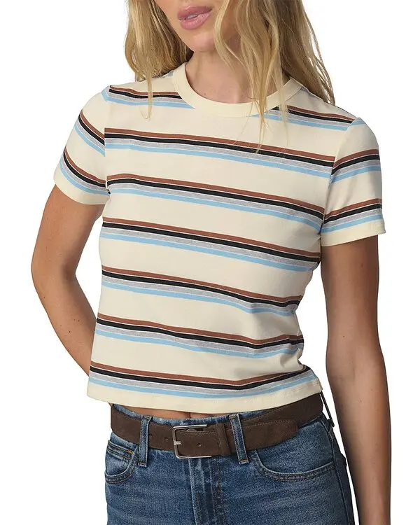 Joe's Jeans The Cotton Stretch Striped Baby Tee