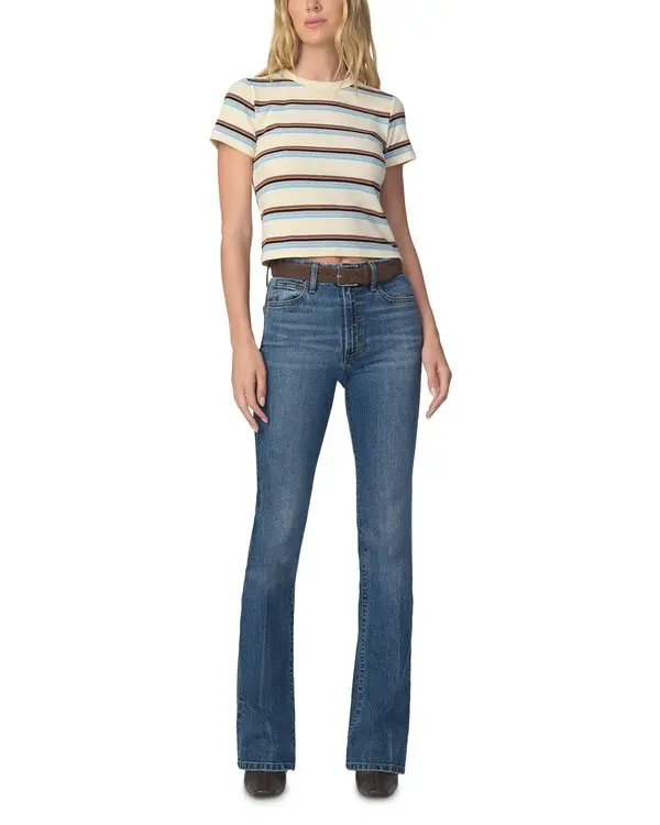 Joe's Jeans The Cotton Stretch Striped Baby Tee