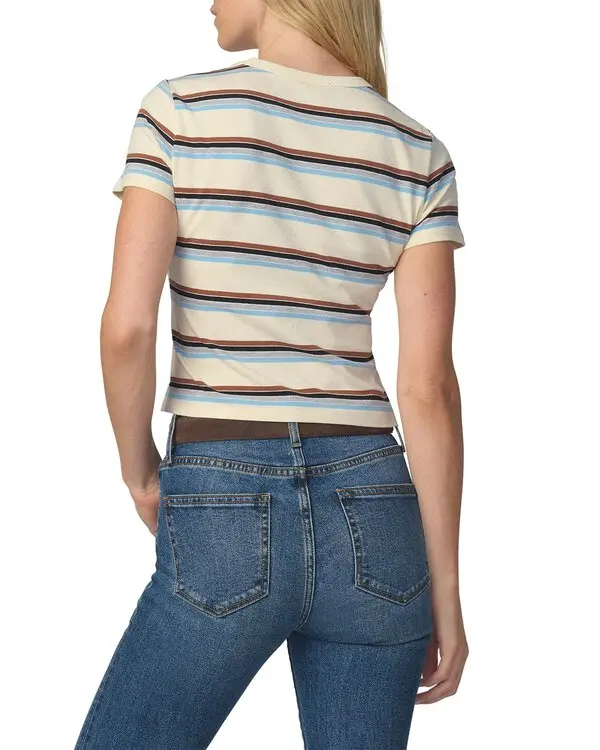Joe's Jeans The Cotton Stretch Striped Baby Tee
