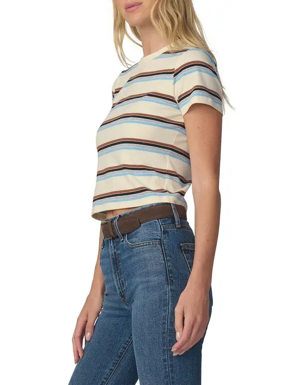 Joe's Jeans The Cotton Stretch Striped Baby Tee