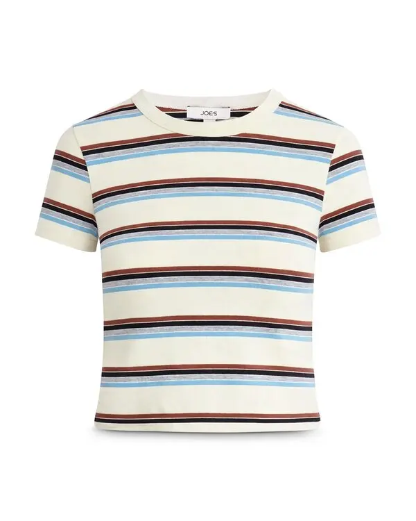 Joe's Jeans The Cotton Stretch Striped Baby Tee