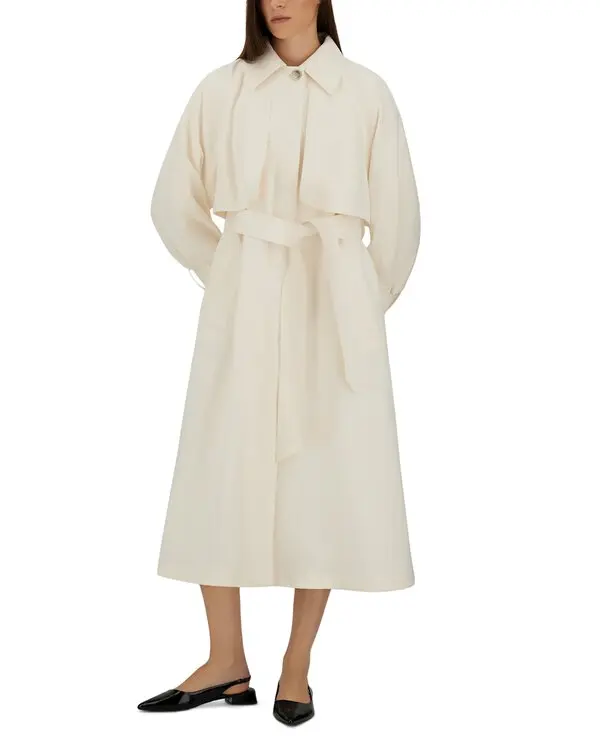 Herno Crinkled Belted Trench Coat