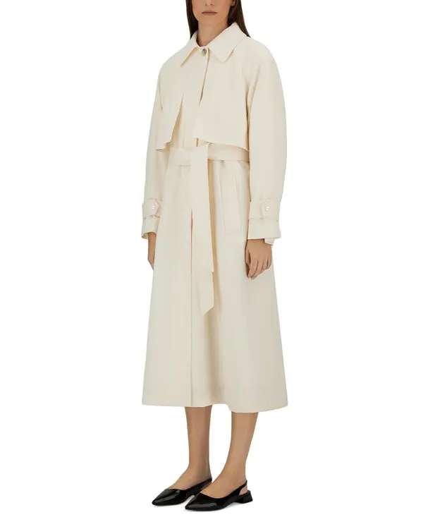 Herno Crinkled Belted Trench Coat