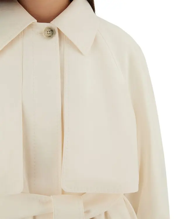 Herno Crinkled Belted Trench Coat