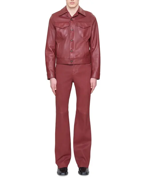 Amiri Vintage Cut Leather Jacket