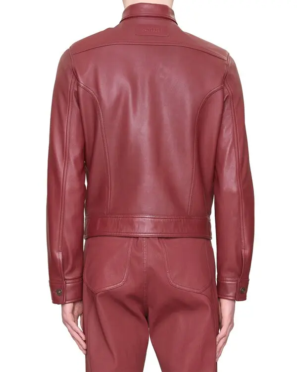 Amiri Vintage Cut Leather Jacket