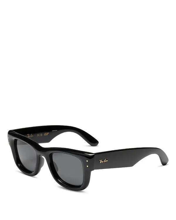 Ray-ban Wayfarer Puffer Square Sunglasses, 50mm - Black