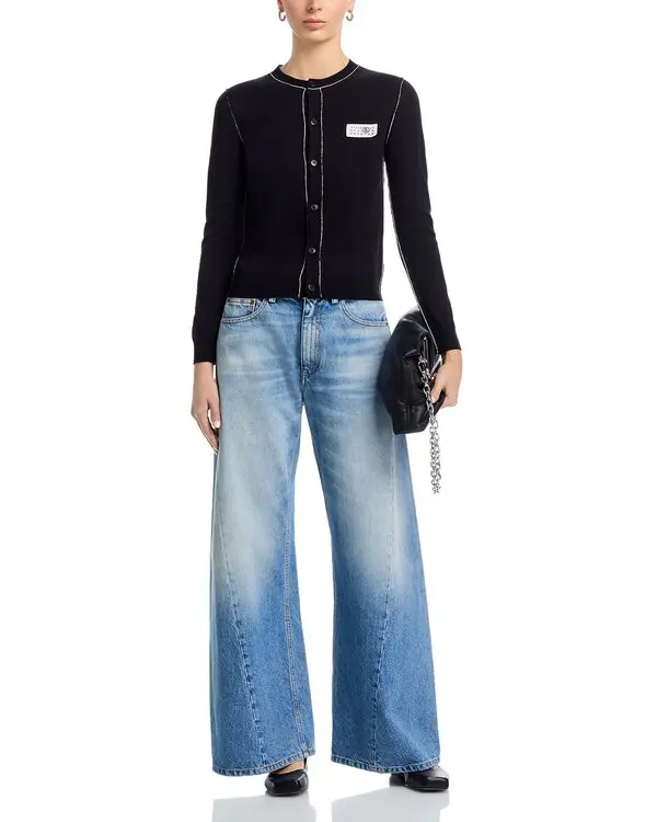 MAISON MARGIELA Wool Blend Cardigan Sweater