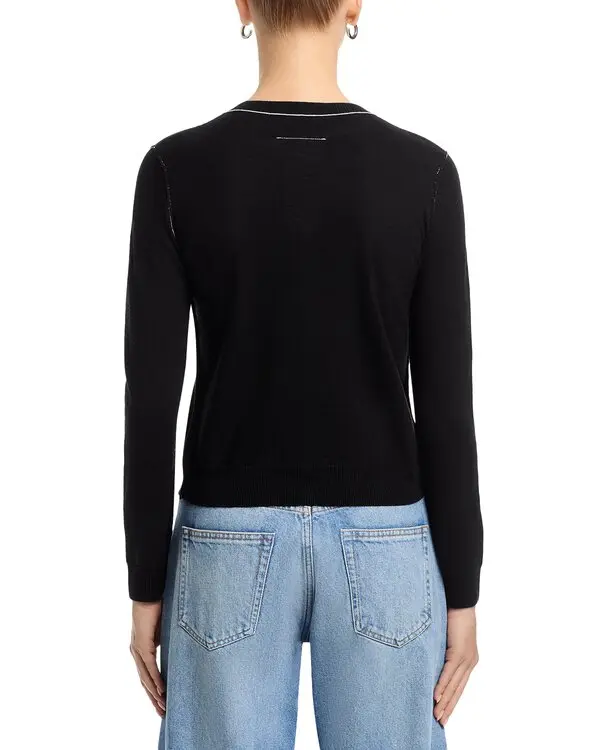 MAISON MARGIELA Wool Blend Cardigan Sweater
