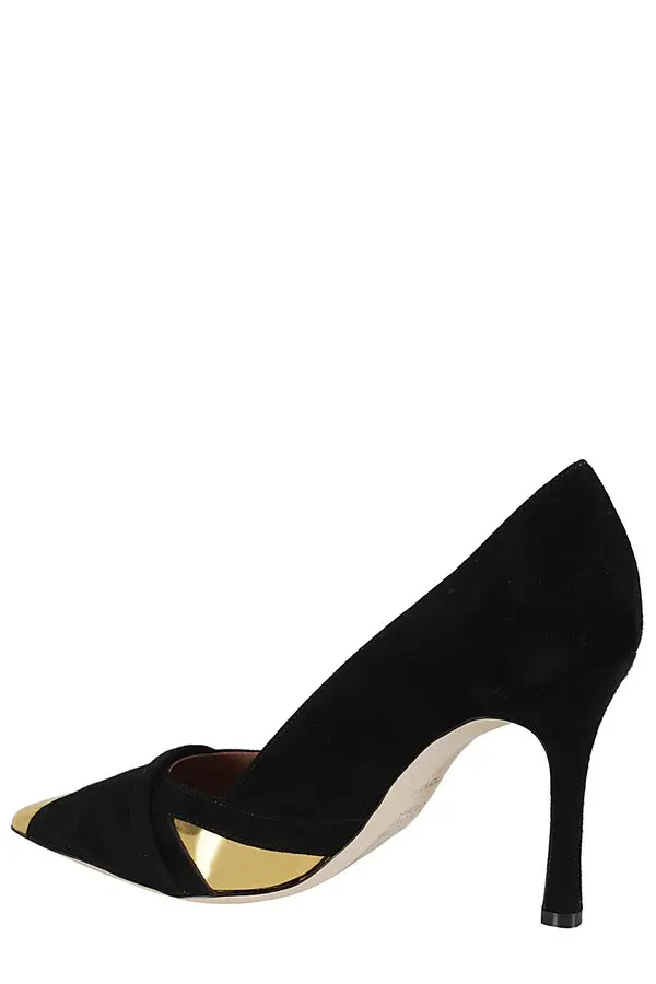 MALONE SOULIERS 100mm Contrasting-panel Pumps