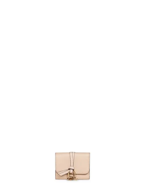 Chloé Cement Pink Alphabet Small Trifold Wallet - Multicolor