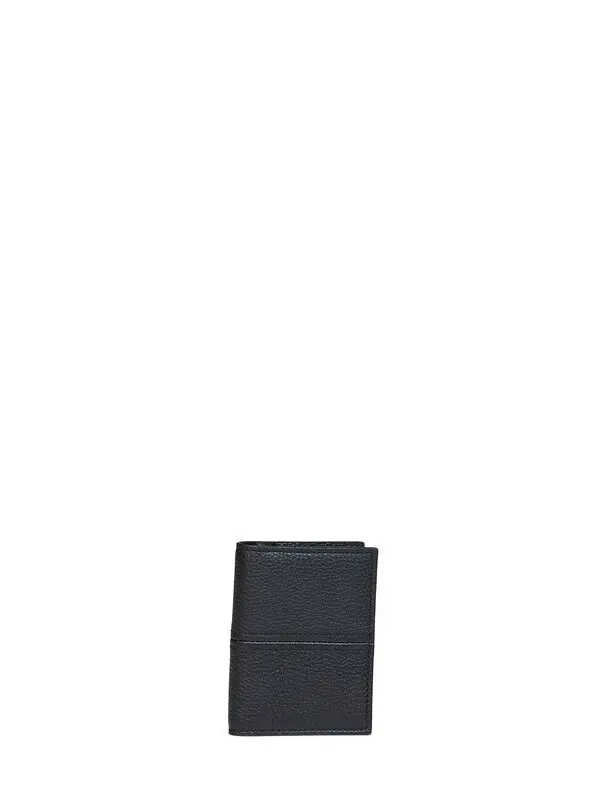 MAISON MARGIELA Black Leather Dress-age Card Holder - Multicolor