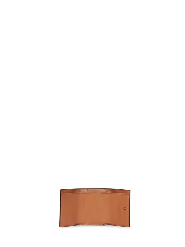 Chloé Mustang Brown Paddington Mini Tri-fold Wallet