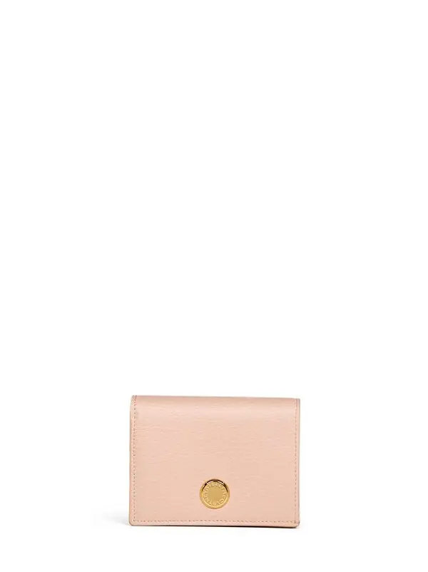 Stella McCartney Blush Pink Logo Bi-fold Wallet - Multicolor