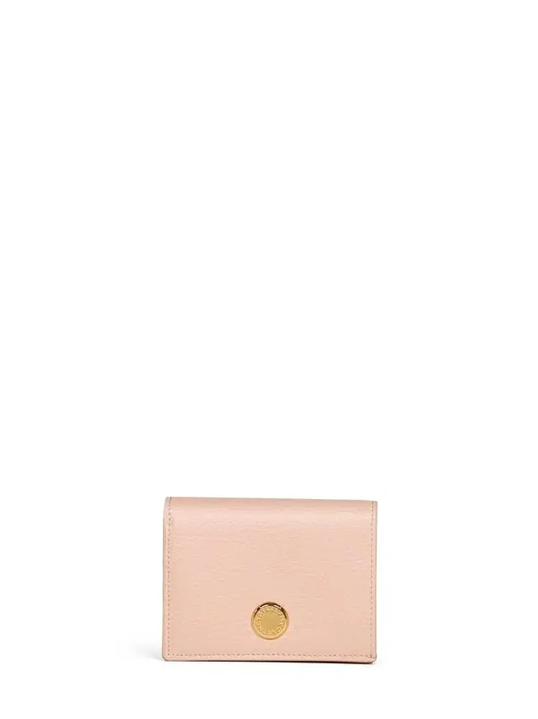 Stella McCartney Blush Pink Logo Bi-fold Wallet - Multicolor
