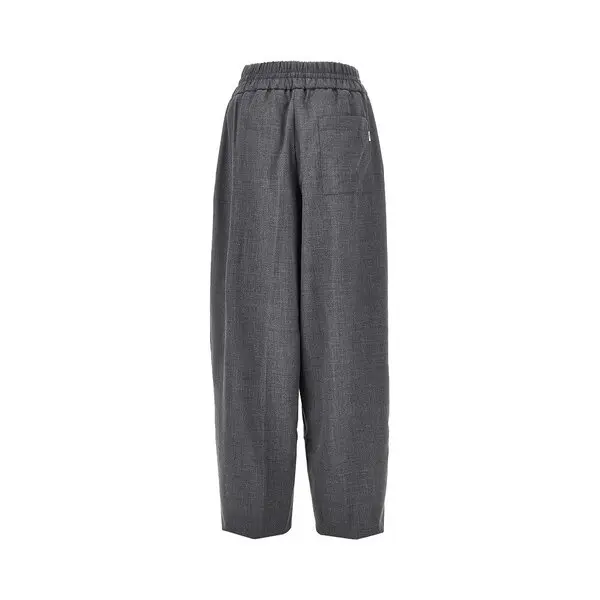 AMI Paris Wool Pants With Elasticated Waist