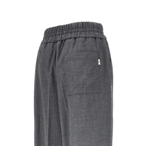 AMI Paris Wool Pants With Elasticated Waist