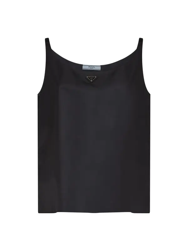Prada Abbigliamento Black Re-nylon Top - Multicolor
