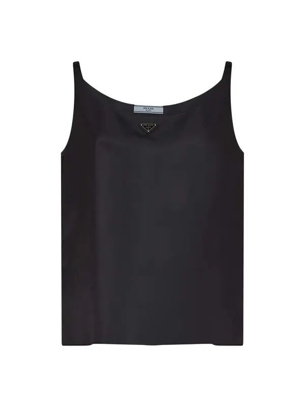 Prada Black Re-nylon Tank Top - Multicolor