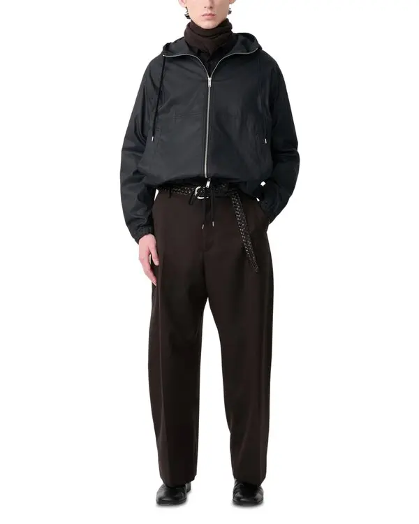 Studio Nicholson Cotton Drawstring Hood Zip Jacket