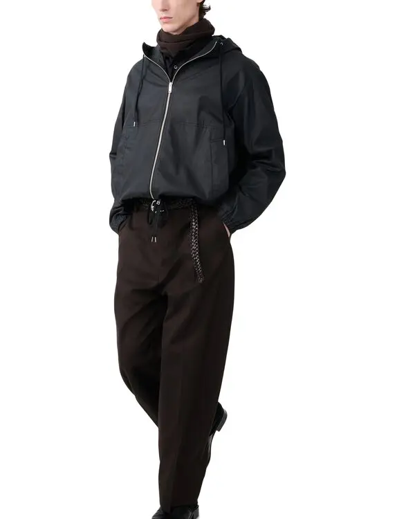 Studio Nicholson Cotton Drawstring Hood Zip Jacket