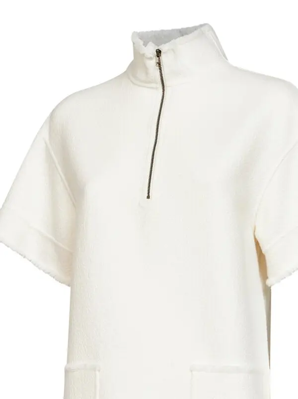 Max Mara White Virgin Wool Mini Dress - Multicolor