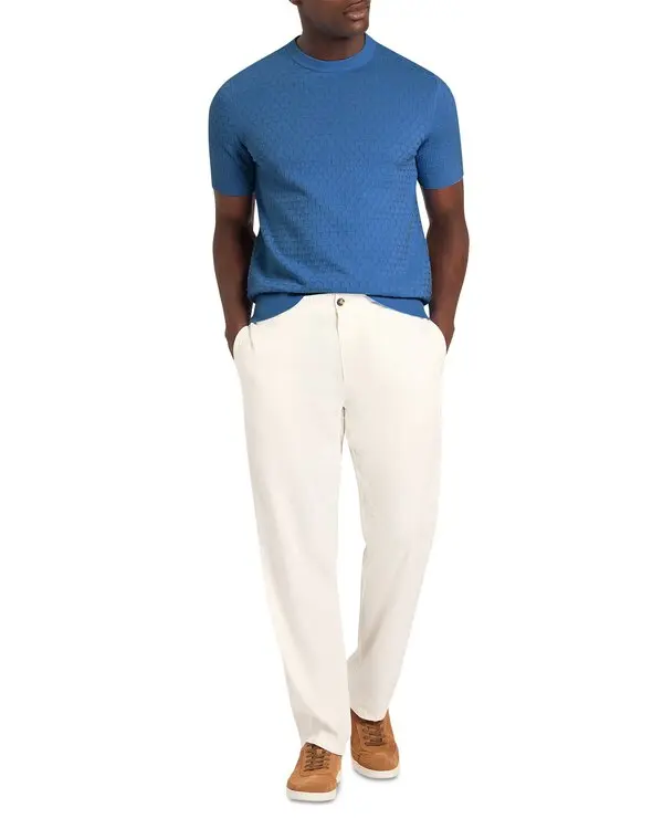 Ted Baker London Ingvi Short Sleeve Cotton Wool Tee - Blue
