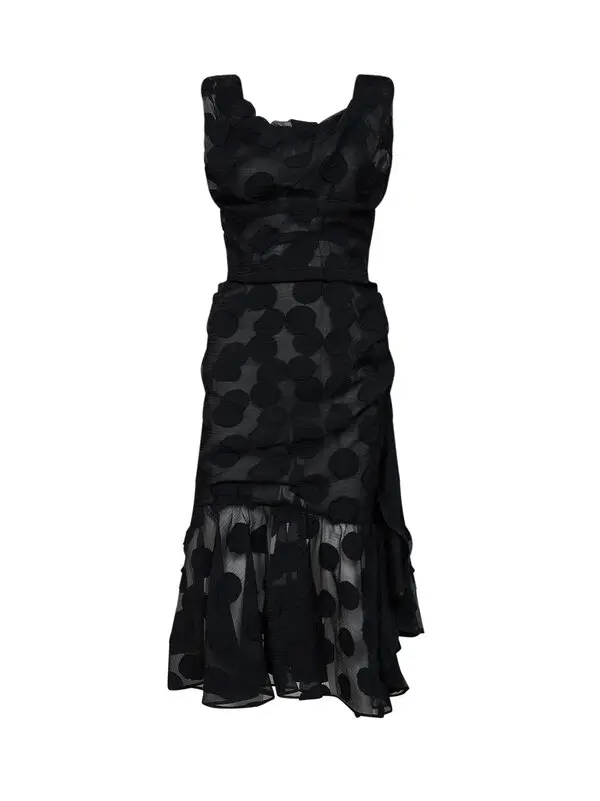 VIVIENNE WESTWOOD Ginnie Frill Midi Dress - Multicolor