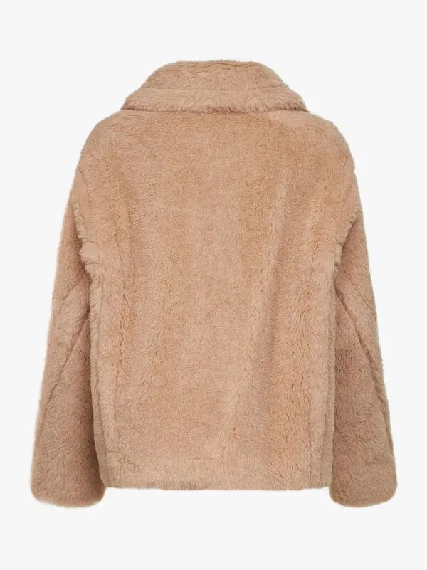 Max Mara Beige Teddy Mxmtritone Cropped Coat